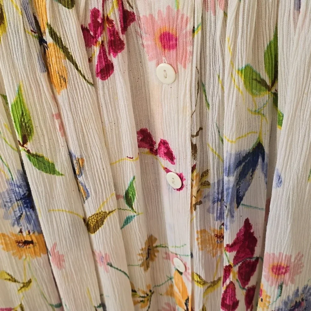 raja | Dresses | Raja Vintage Floral Maxi Dress Sizelarge | Poshmark